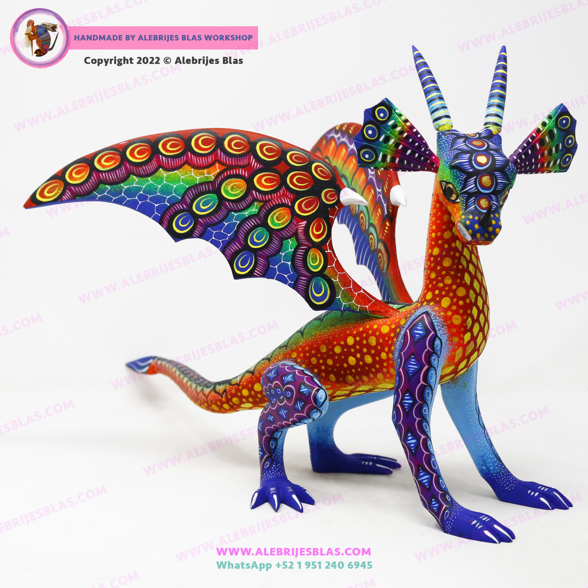 Alebrije Dragón Naciente 3 – Taller Blas