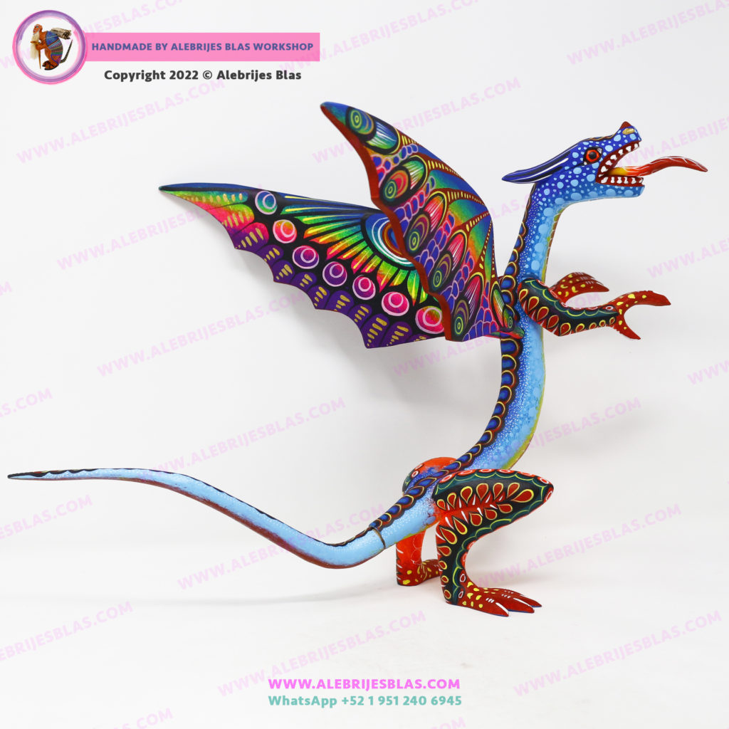Original Oaxaca Art, Alebrije Dragón Veloz 3 – Taller Blas