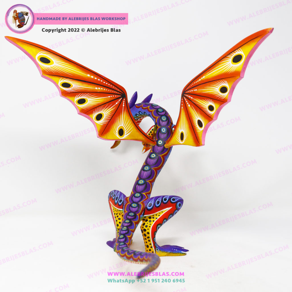 Original Oaxaca Art, Alebrije Dragón Veloz 4 – Taller Blas