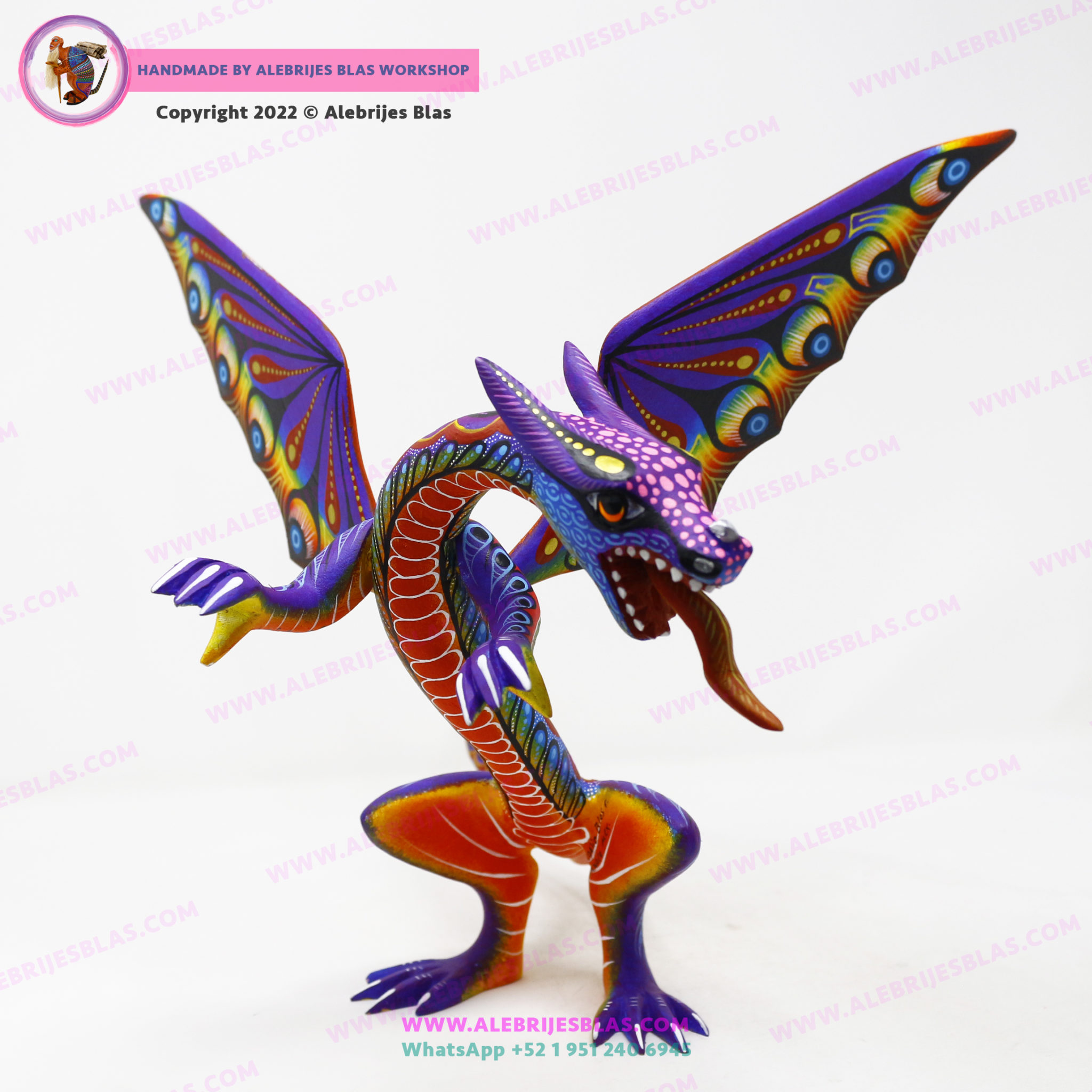 Original Oaxaca Art, Alebrije Dragón Veloz 4 – Alebrijes Blas