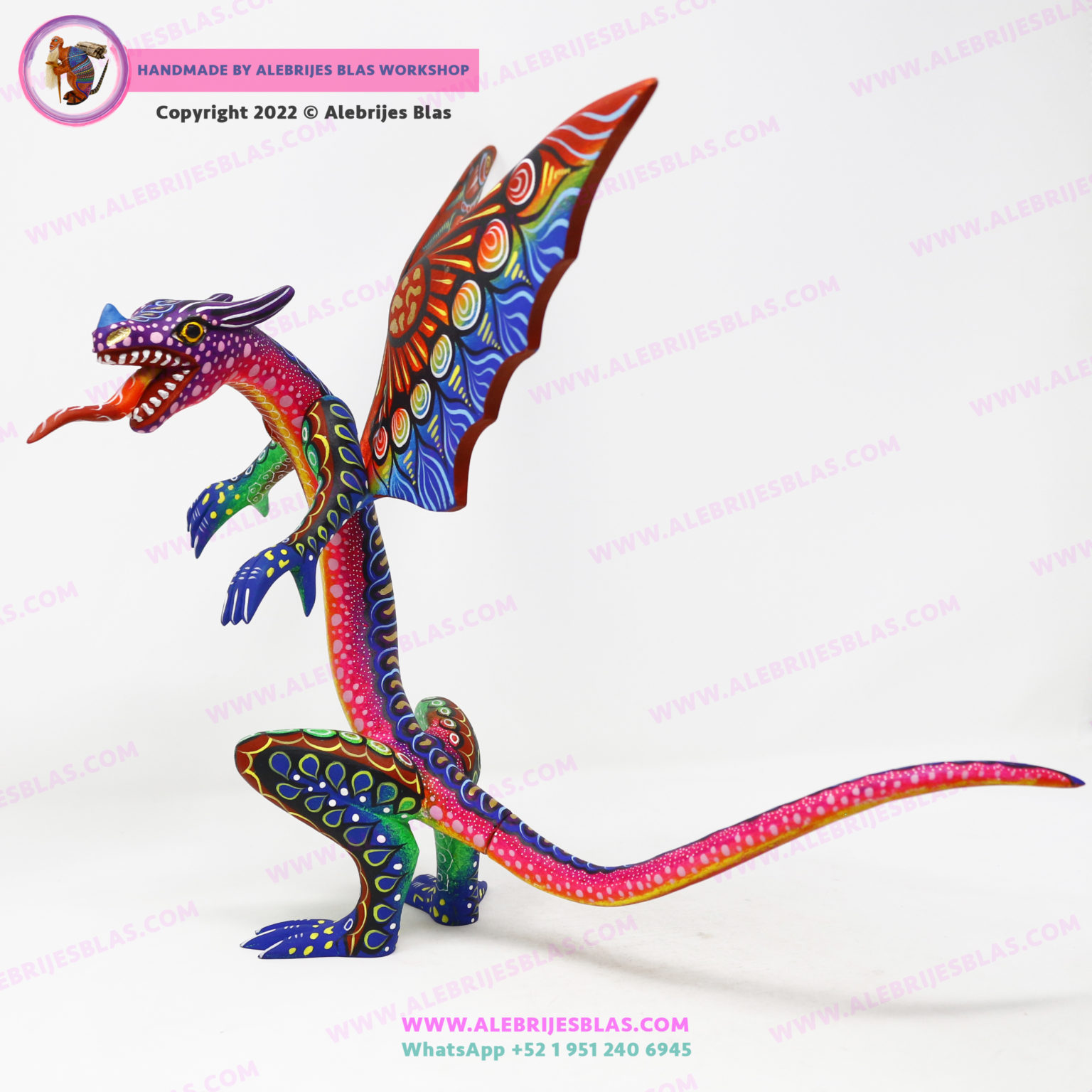 Original Oaxaca Art, Alebrije Dragón Veloz 5 – Alebrijes Blas