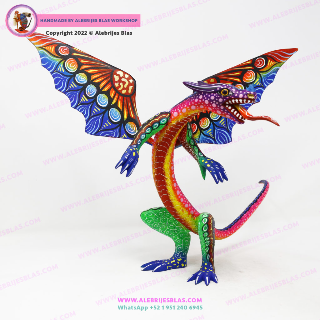 Original Oaxaca Art, Alebrije Dragón Veloz 5 – Taller Blas